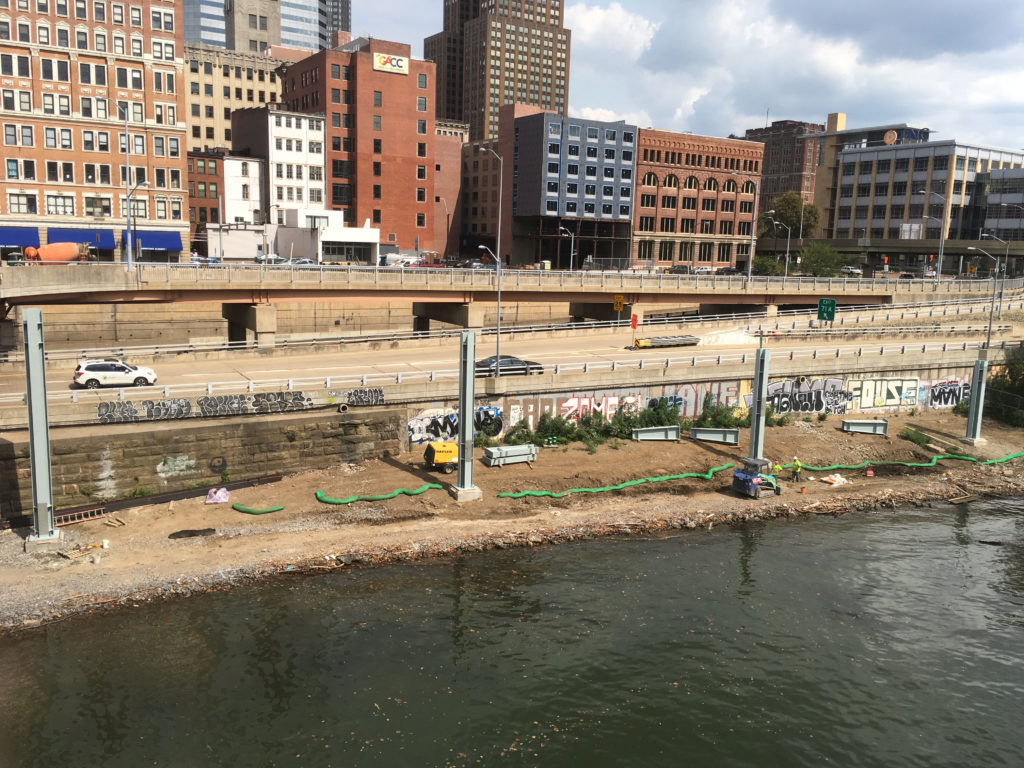 Pittsburgh bike-ped project update: Riverlife's Mon Wharf Switchback ...